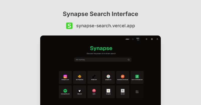 Synapse - Intelligent Web Search